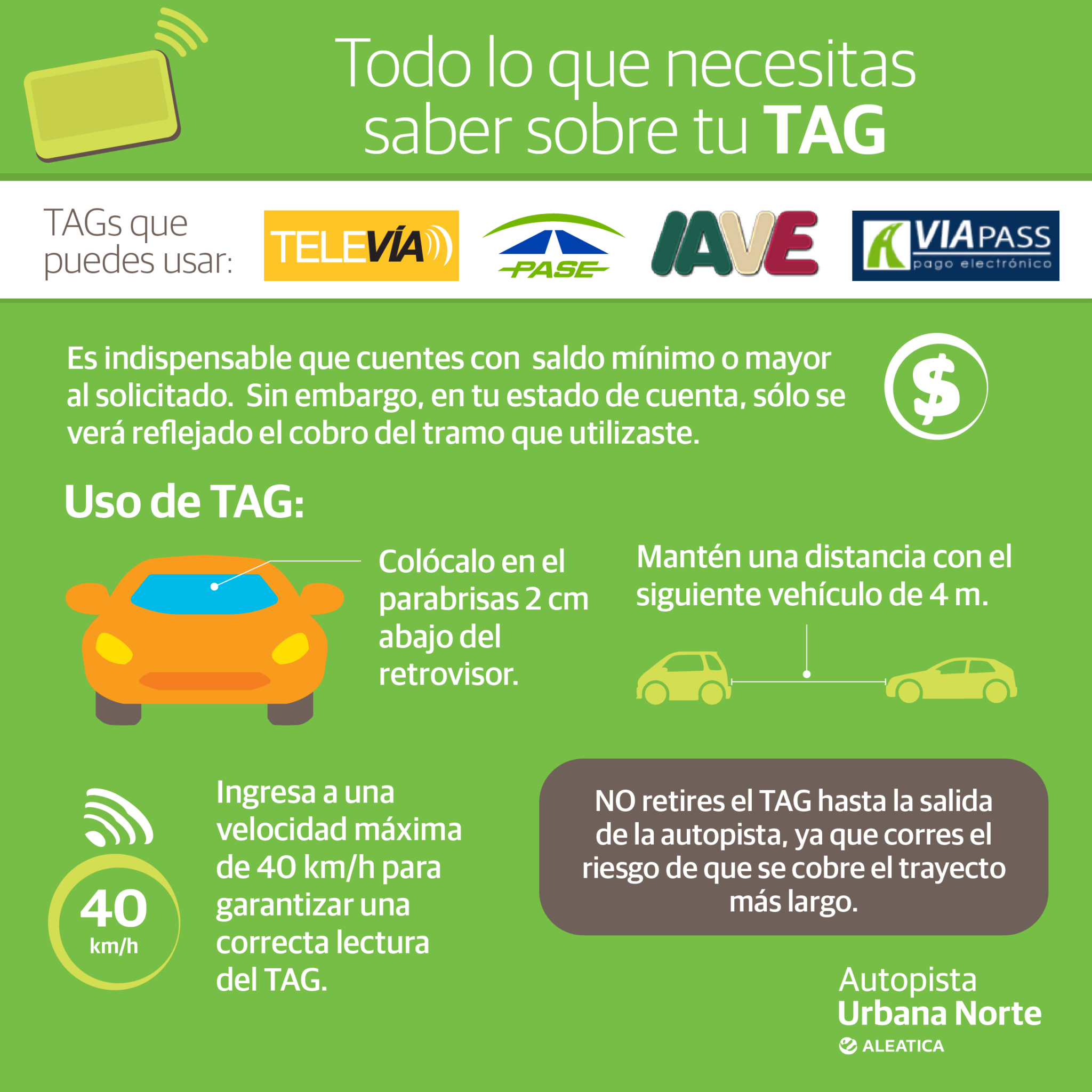 Guías de Usuario - Autopista Urbana Norte